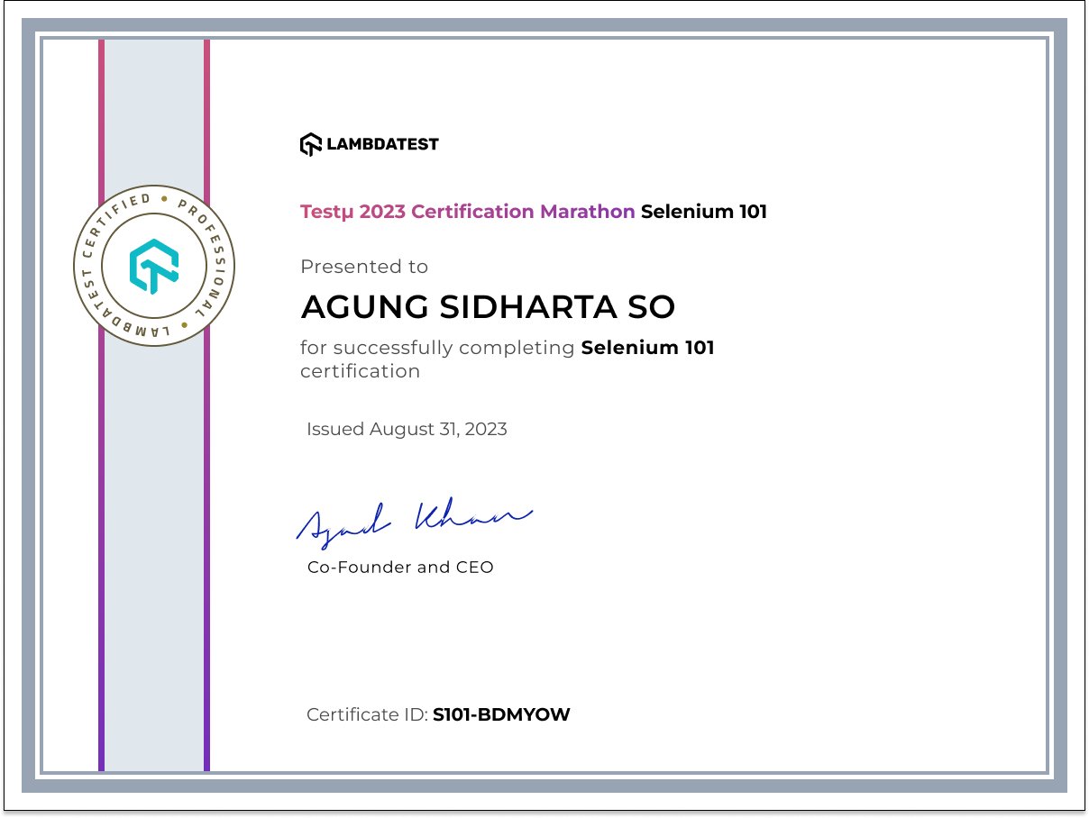 TestMu AI Selenium Certifications - Best Certifications For Automation ...