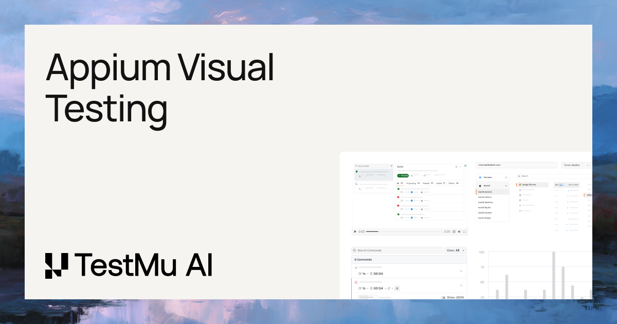 Appium Visual Testing On Cloud | Compare Image layouts | TestMu AI ...