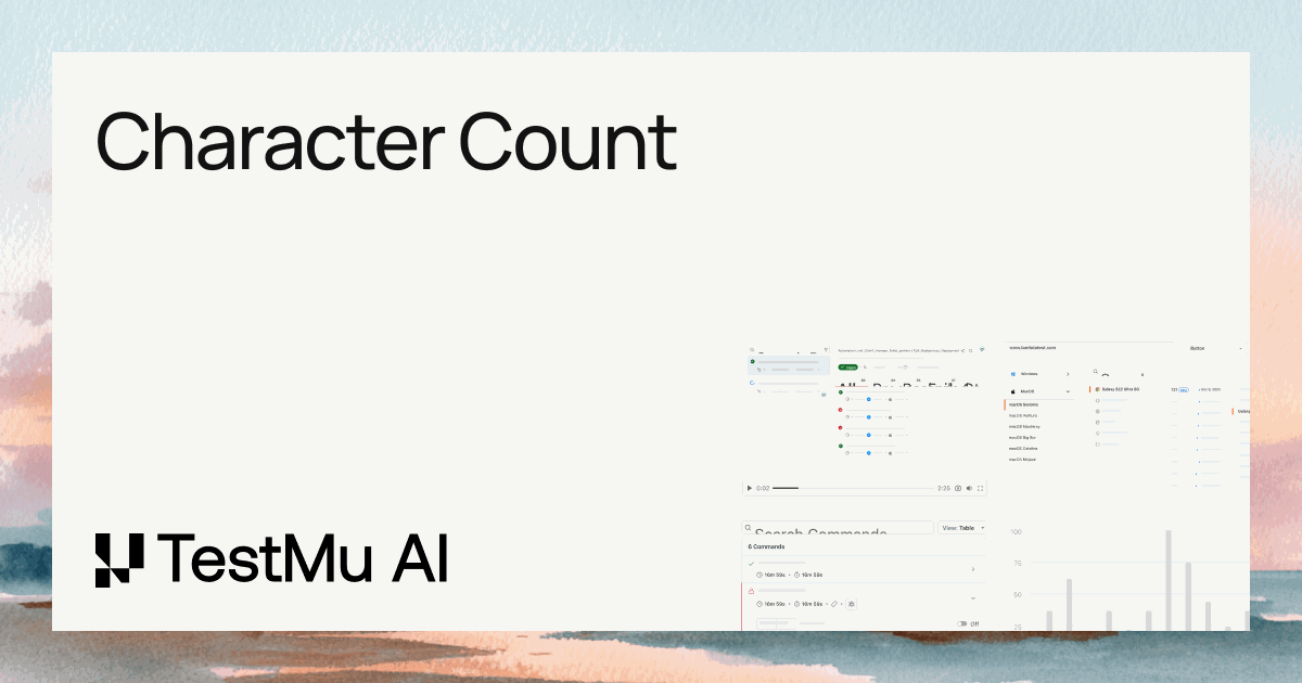 Character Counter - Letter Count - Characters Calculator | TestMu AI ...