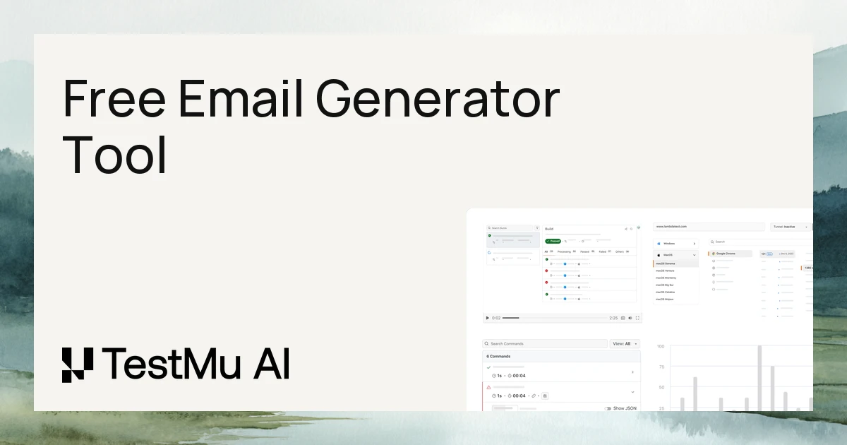 Email Generator Free | Gmail Generator & Random Email Creator