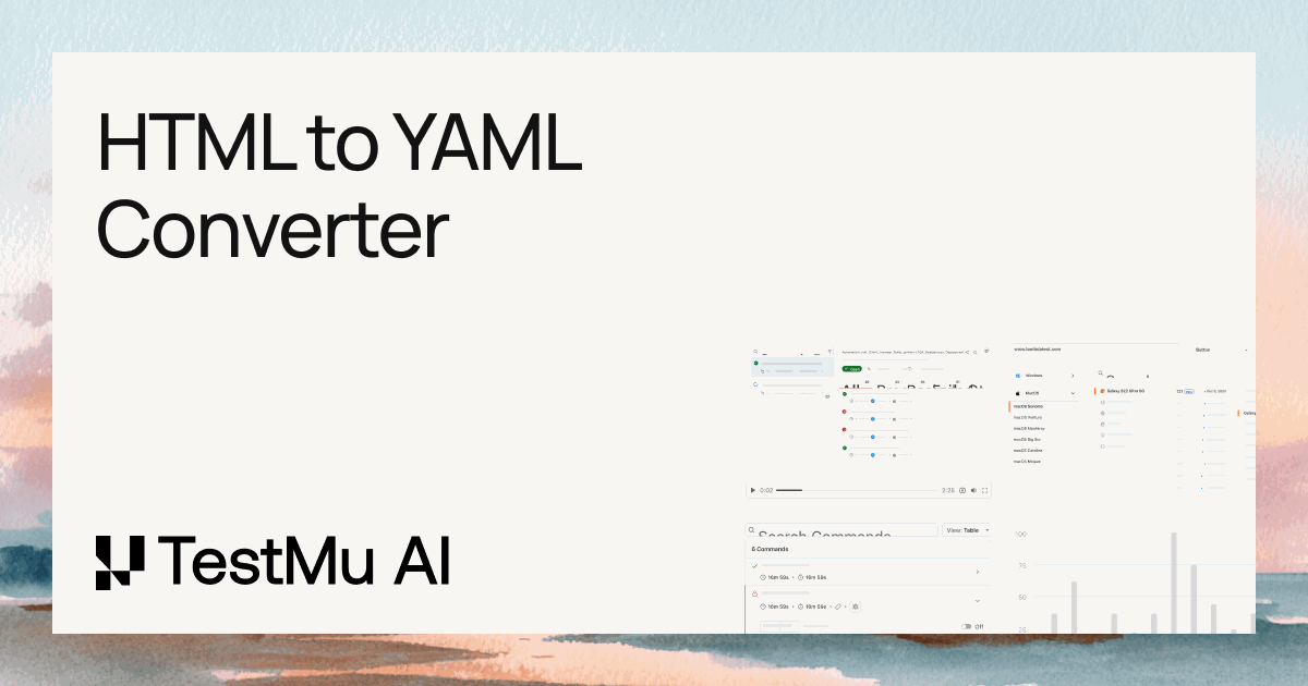 HTML to YAML Online Converter | TestMu AI