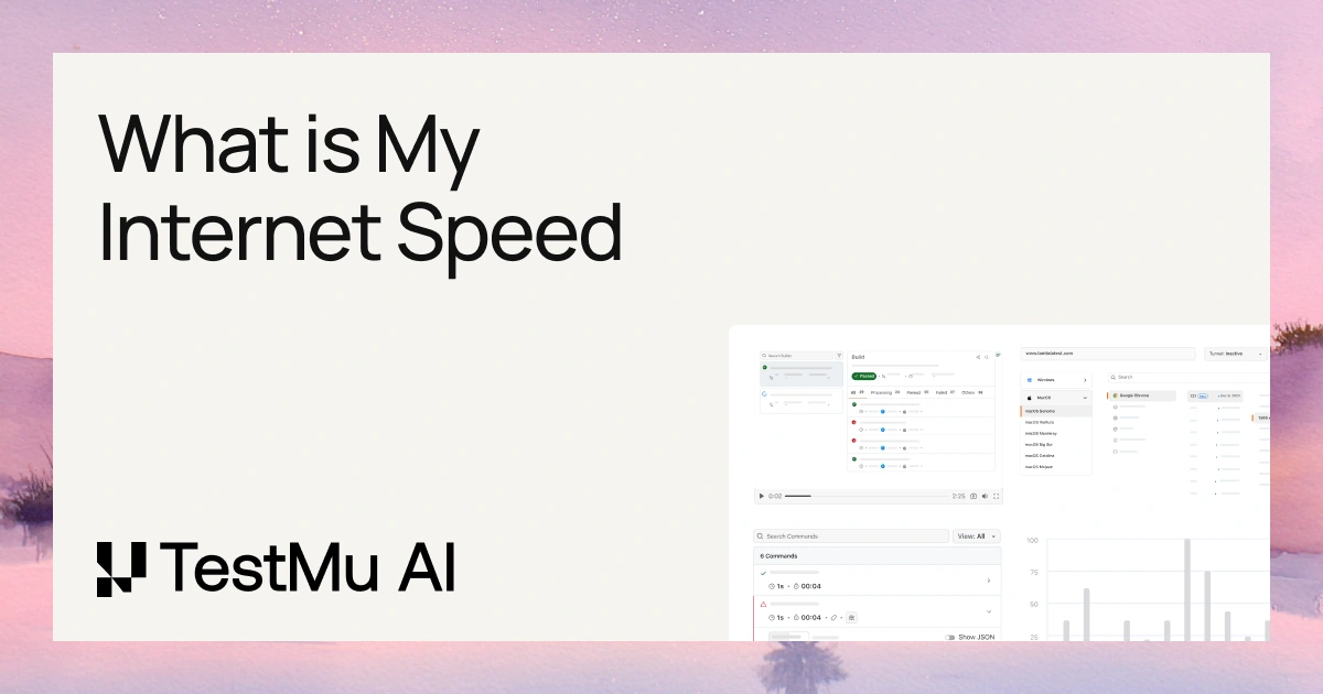 Internet Speed Test - Check Your Internet Speed Instantly | TestMu AI ...