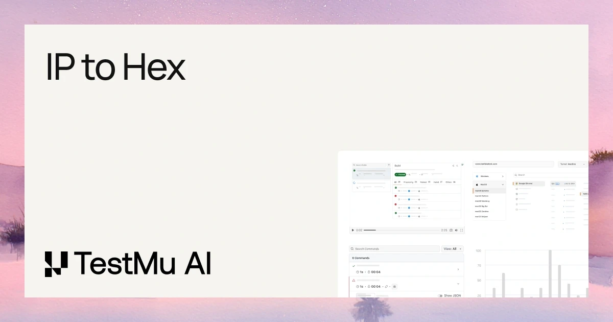 Free IP to HEX Converter - Convert IP Addresses to Hexadecimal Online