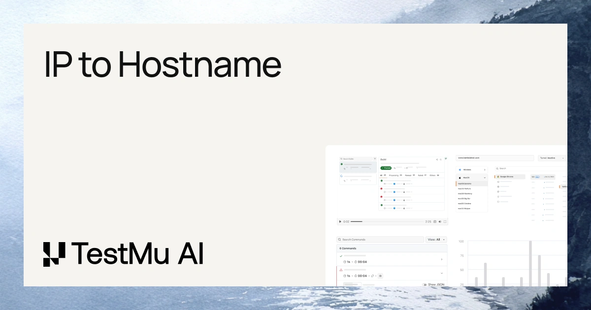 IP to Hostname | Convert IP to Domain, Host, DNS, URL Online