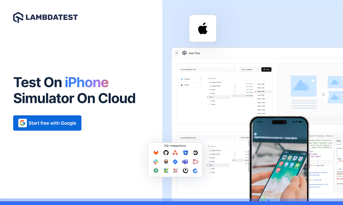 Test On iPhone Simulator On Cloud