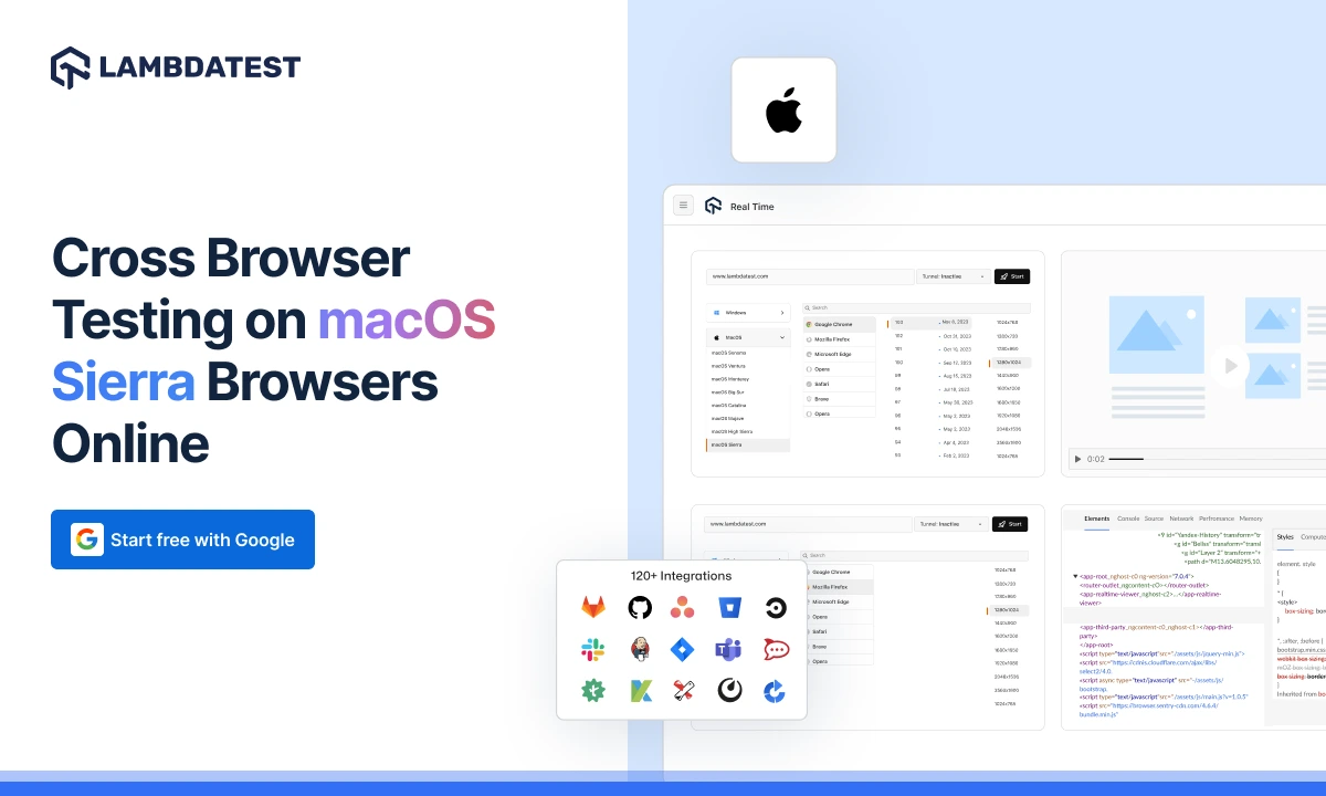 Test on macOS Sierra Online | TestMu AI (Formerly LambdaTest)