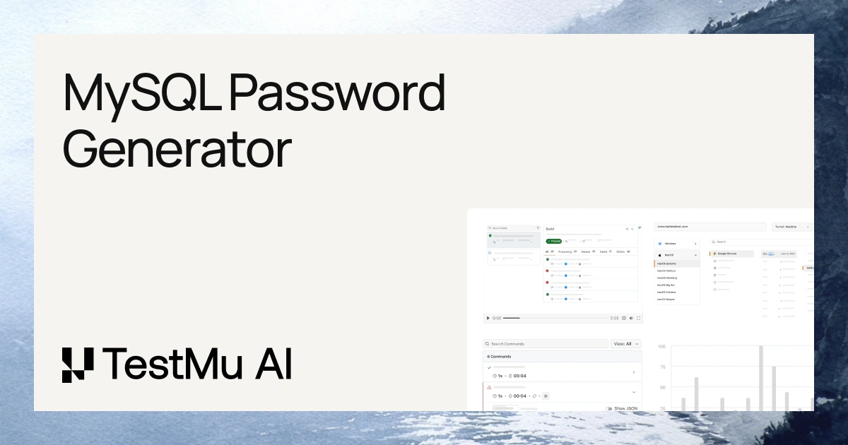 MySQL Password Generator | Strong Database Passwords