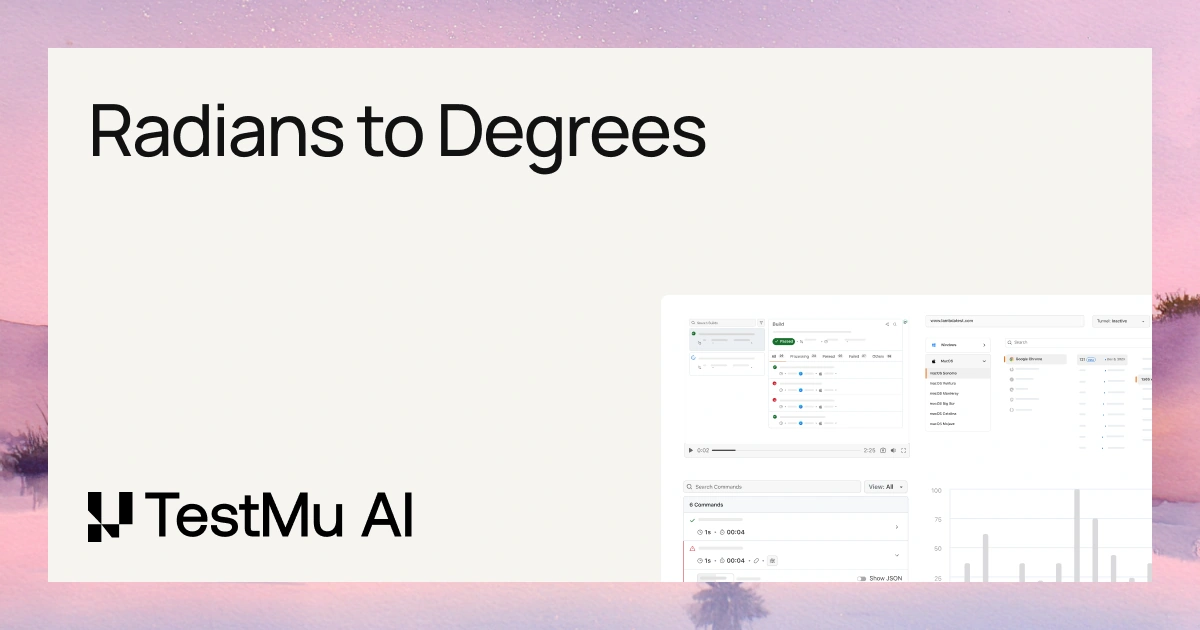 Radians to Degrees Converter – Free Rad to Deg Calculator