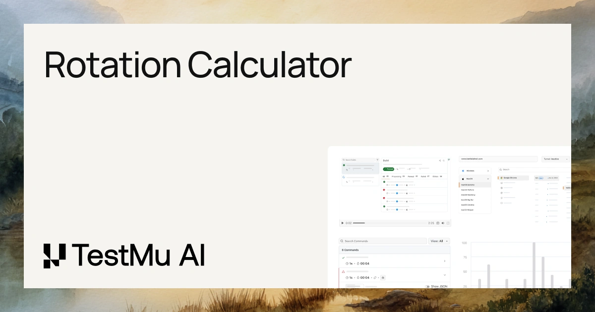 Rotation Calculator – Rotation Graph Calculator | TestMu AI (Formerly ...