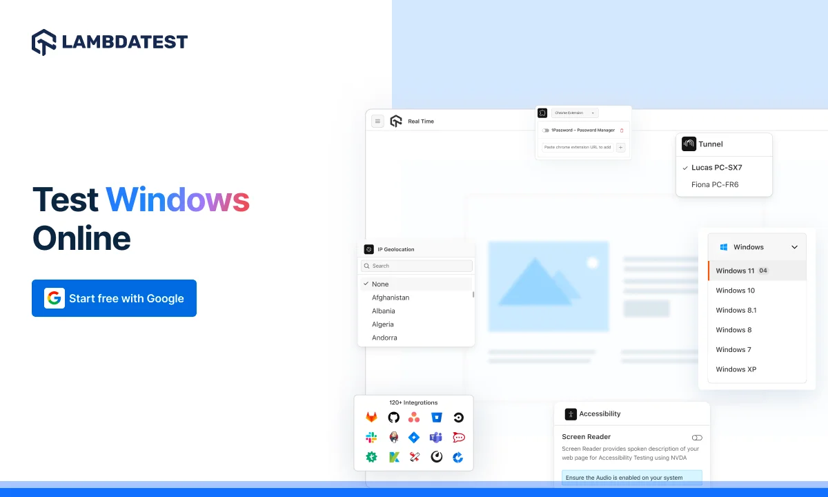 Easily Test Windows Online for browser testing of websites