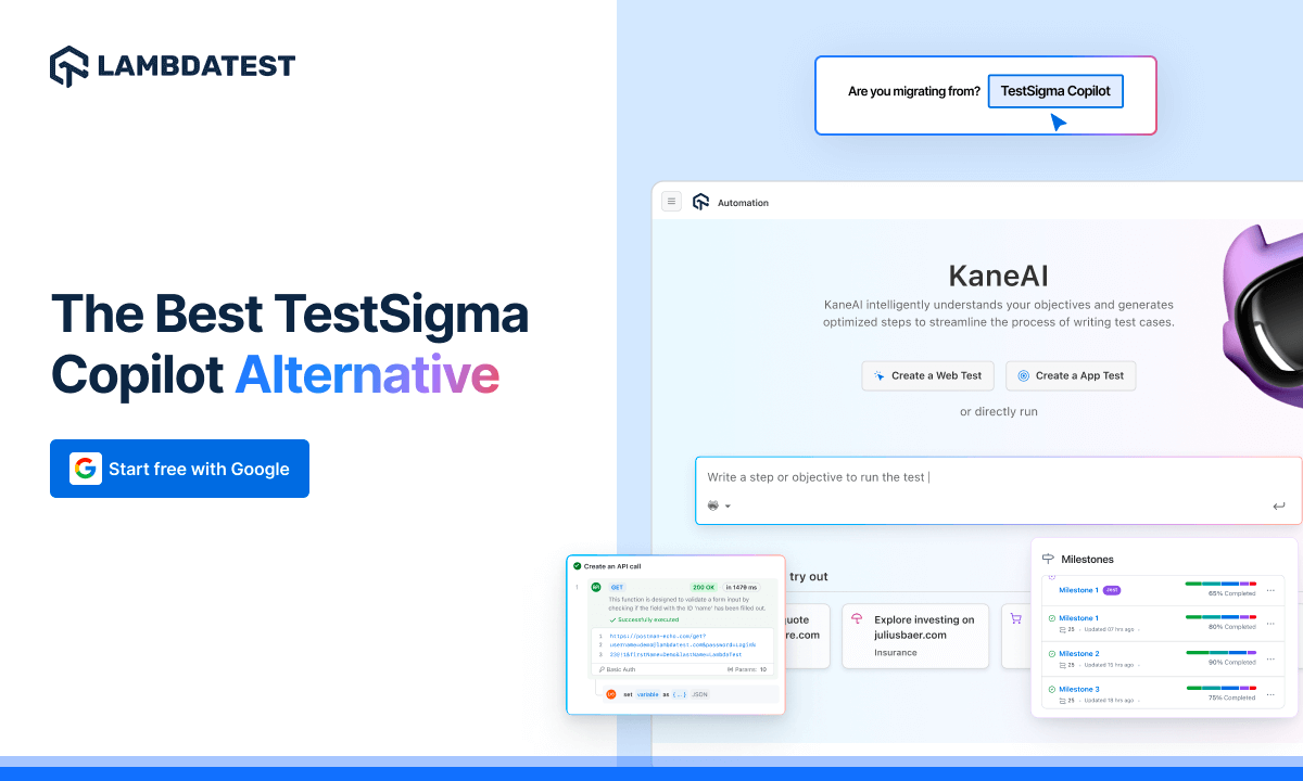 Best Testsigma Copilot Alternative| Testsigma Copilot vs TestMu AI ...