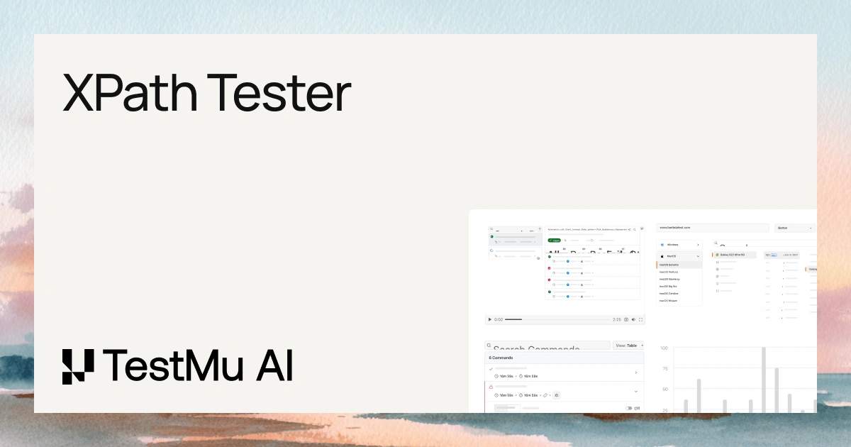 Free XPath Tester and Evaluator Online | TestMu AI