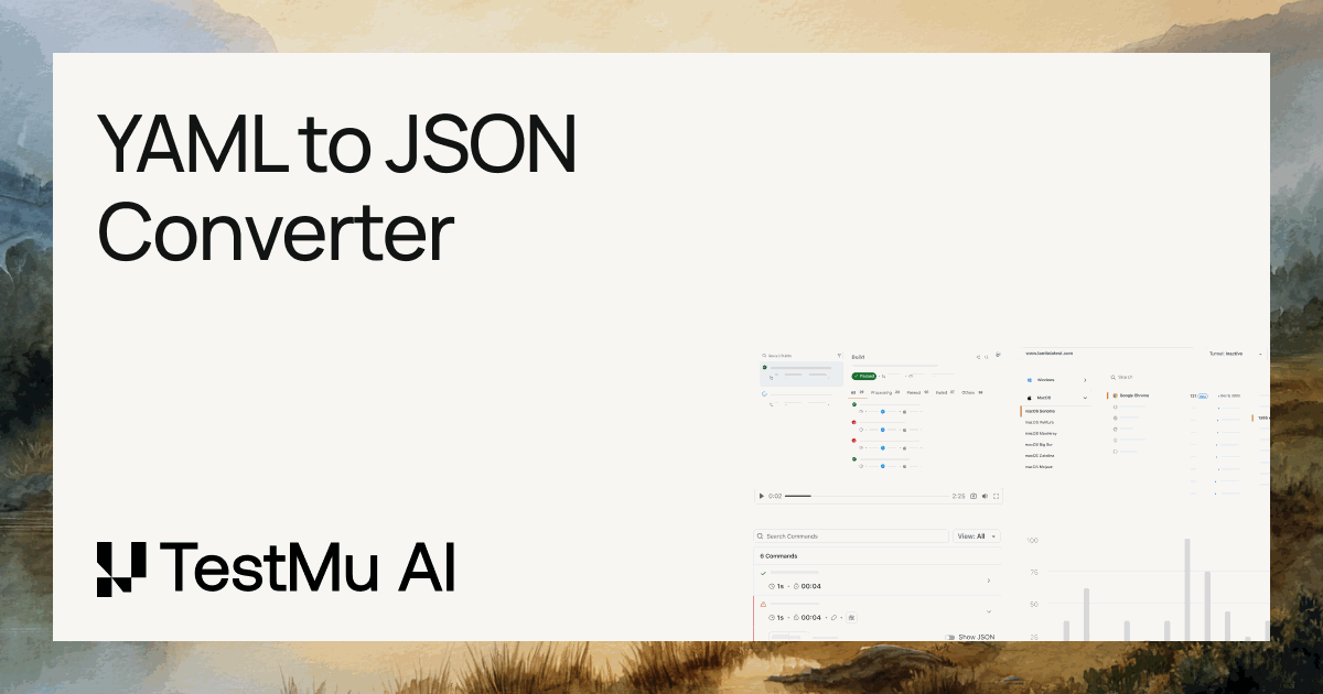 YAML to JSON Online Converter | TestMu AI