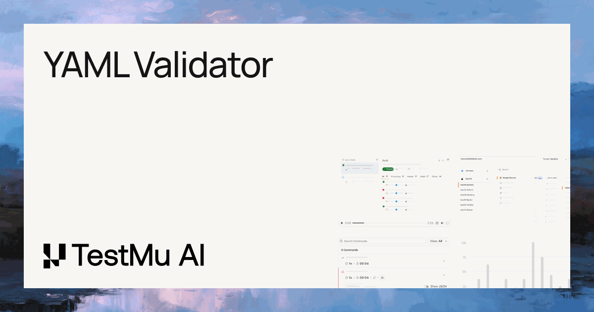 Free Online YAML Validator | TestMu AI