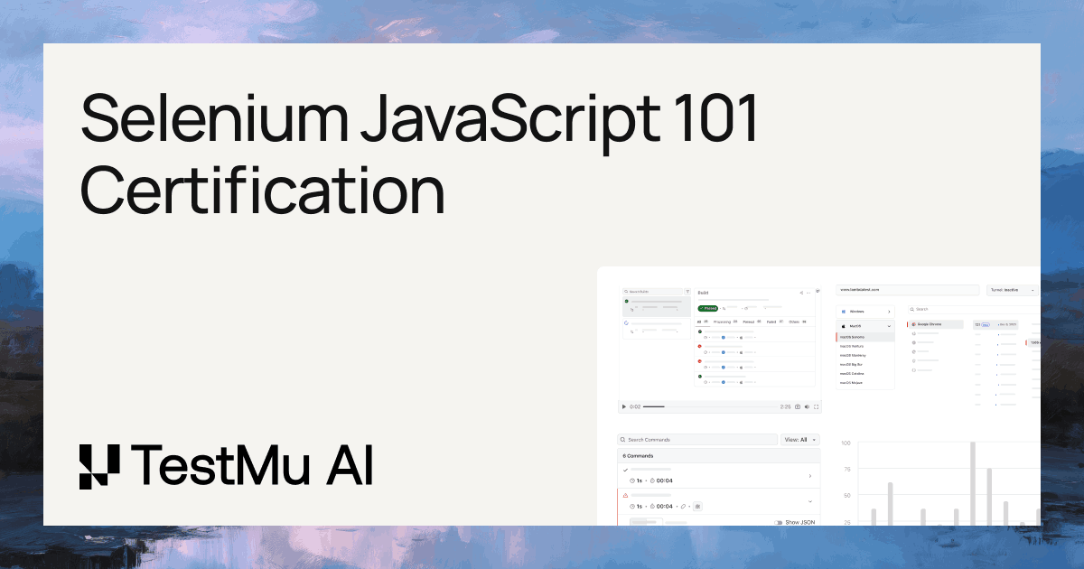 Selenium JavaScript 101 Certification – Advance Your Career In ...
