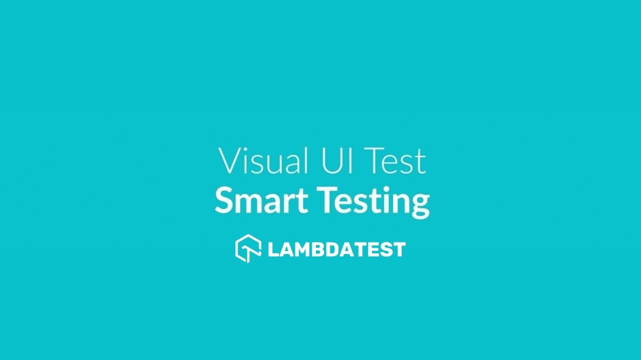 Getting started with Smart Visual User Interface Testing