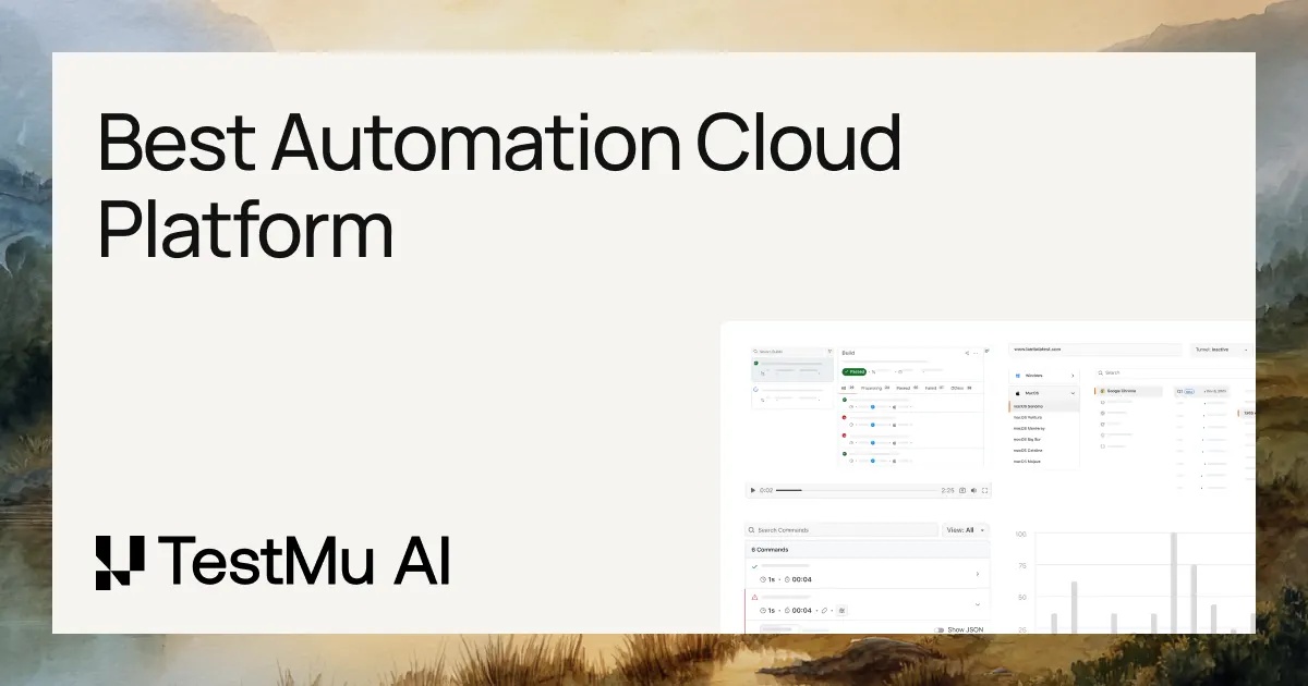 Automation Testing Cloud Platform - Run Tests at Scale | TestMu AI