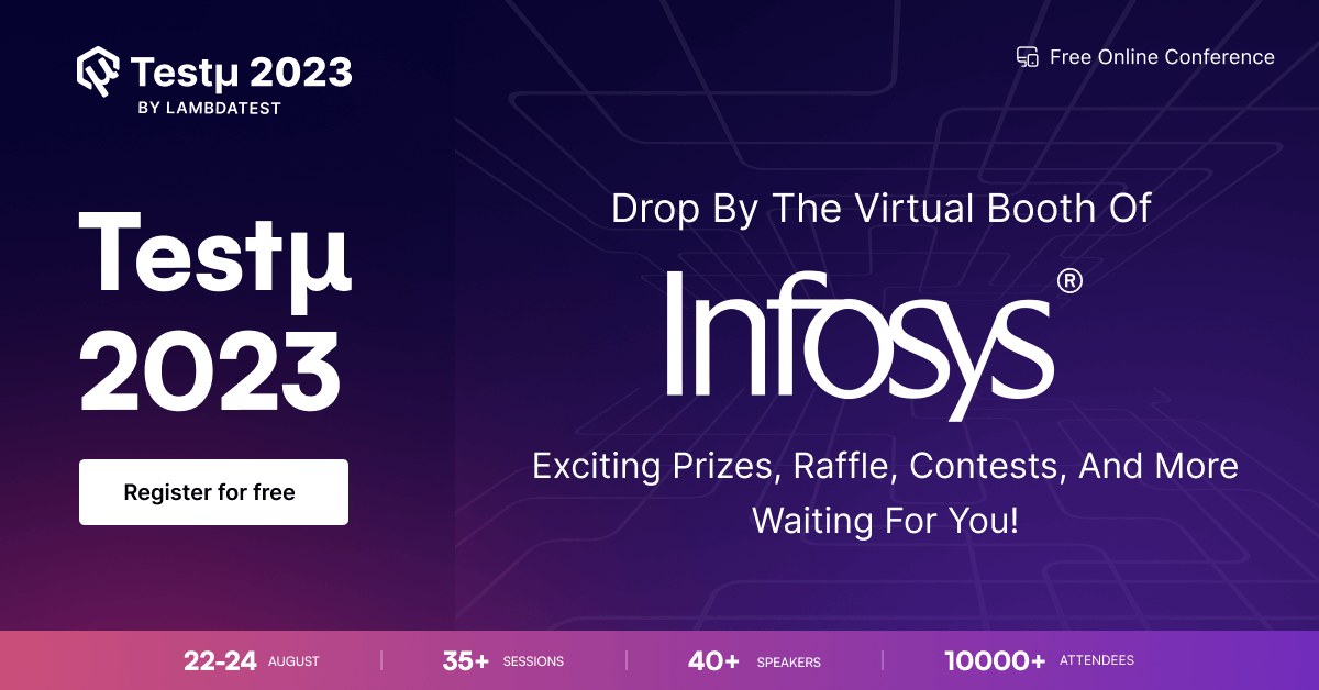 Conference: Meet Infosys - Join the Free Online Testµ Conference by ...