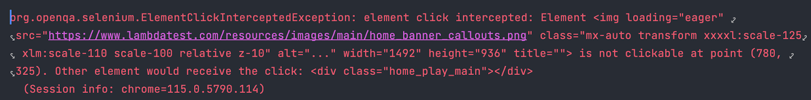 How to Handle ElementClickInterceptedException in Selenium Java ...